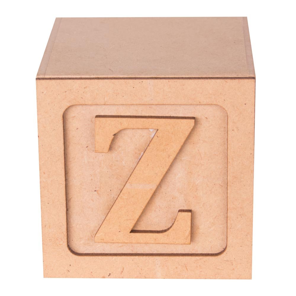 MDF na Web - cod: 2941 - Cubo Letra "Z" 8X8X8