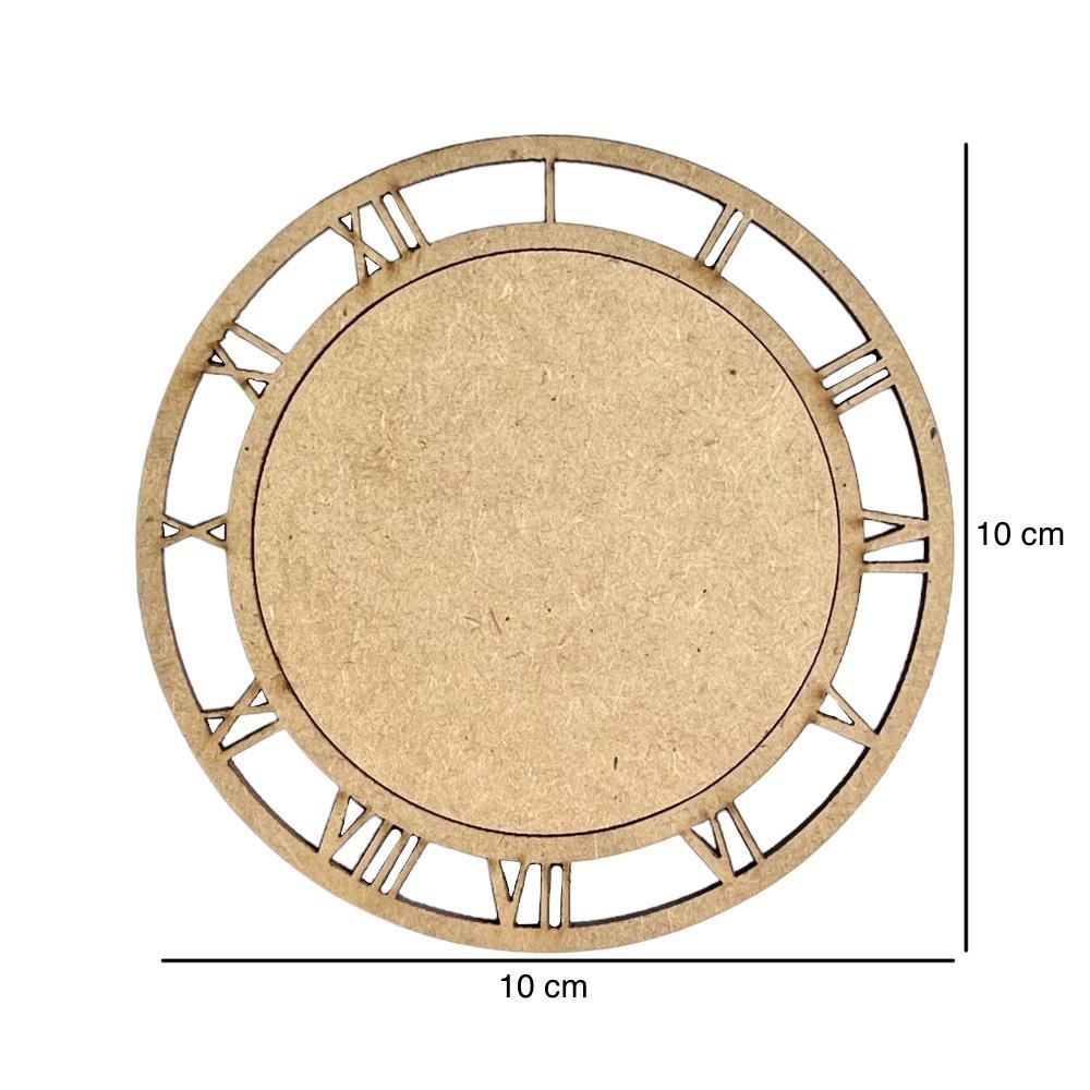 MDF na Web - cod: 2981 - Aplique Relógio Número Romano 10x10