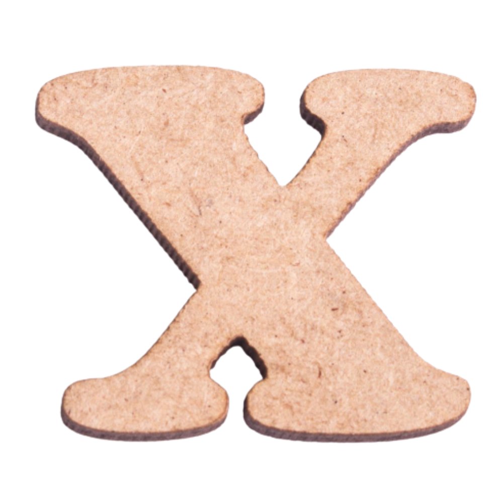 MDF na Web - cod: 3466 - Laser Letra "X" Coperblack 3cm