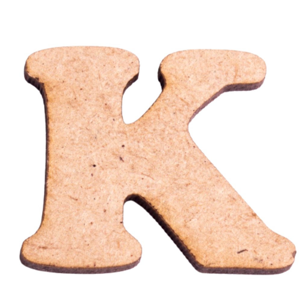 MDF na Web - cod: 3453 - Laser Letra "K" Coperblack 3cm