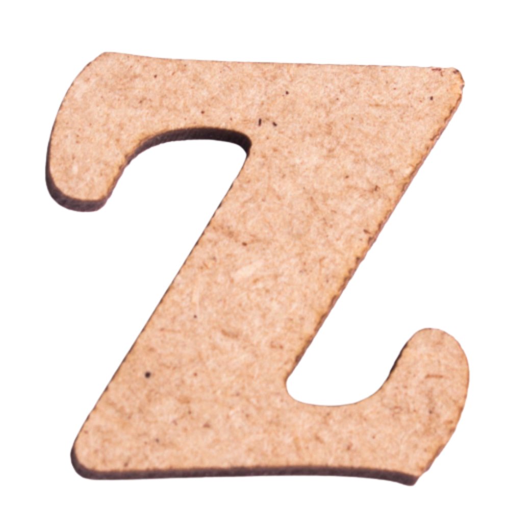 MDF na Web - cod: 3467 - Laser Letra "Z" Coperblack 3cm