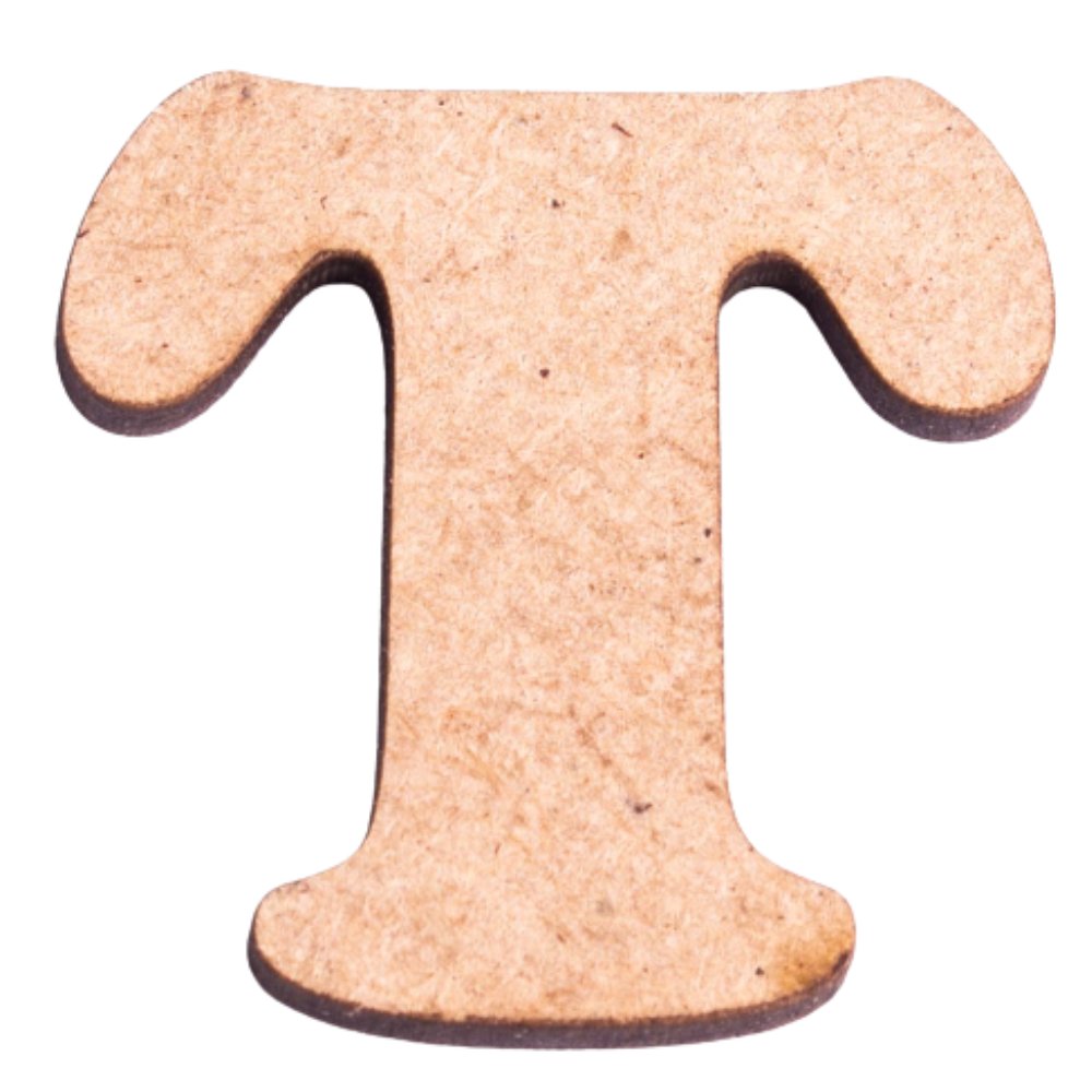 MDF na Web - cod: 3462 - Laser Letra "T" Coperblack 3cm