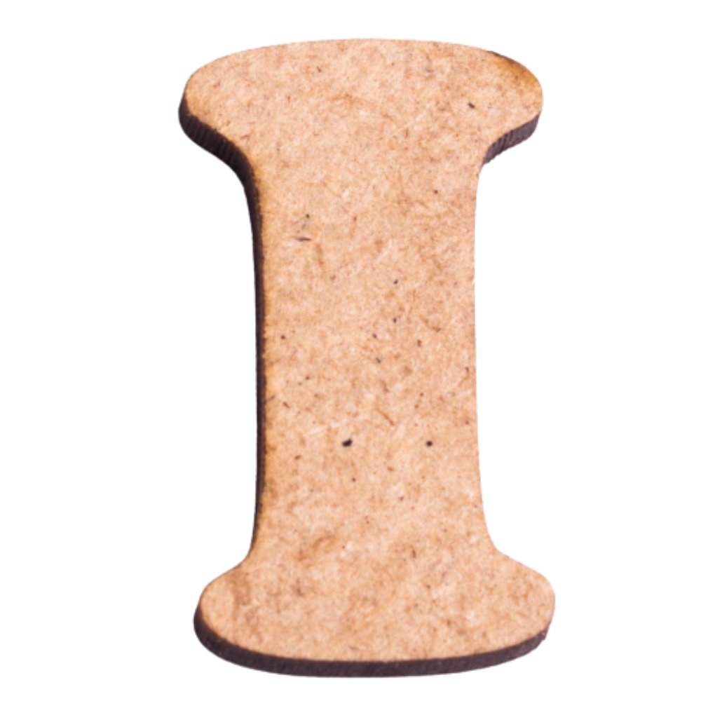 MDF na Web - cod: 3450 - Laser Letra "I" Coperblack 3cm